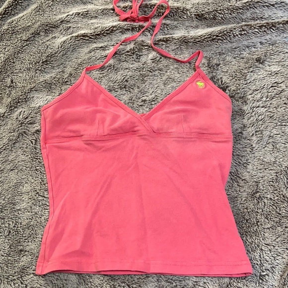 Vintage | Tops | Vintage Abercrombie Pink Halter Top | Poshmark